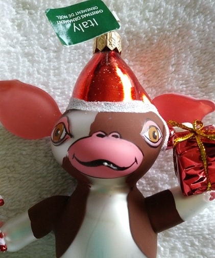 New Italian Blown Glass Gremlins “gizmo” Christmas Ornament - Etsy