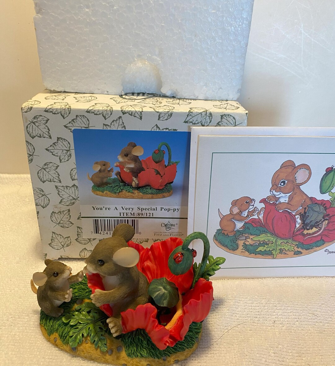 2000 Charming Tails “you’re A Very Special Poppy” Mouse Figurine 89121 ...