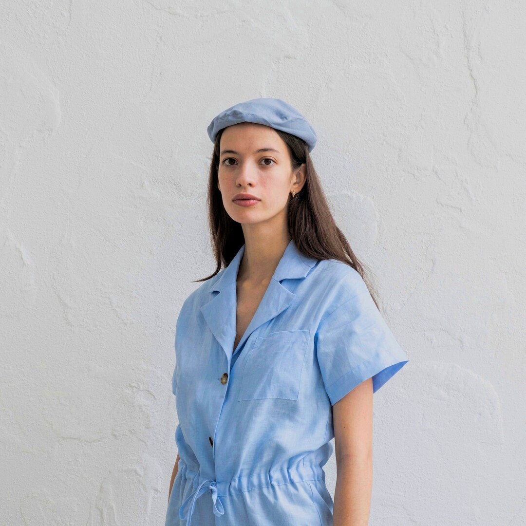 Linen Beret, Custom Beret, Painter Hat, French Beret, Summer Linen Hat ...