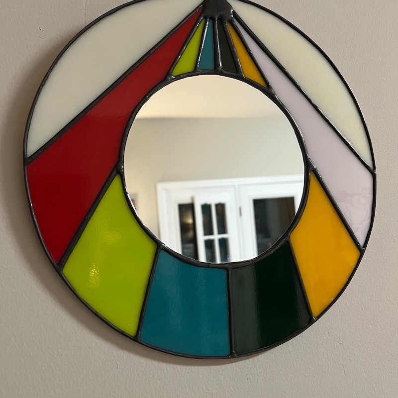 Round Stained Glass - Etsy