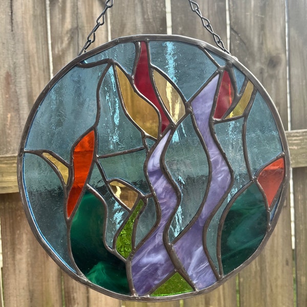 Buy Round Stained Glass - Etsy