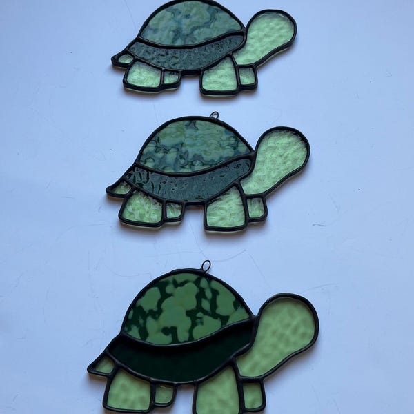 Turtle Suncatcher - Etsy