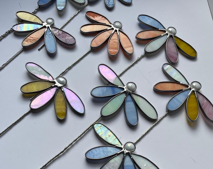 Stained Glass- Forever Flowers- Opaque Coneflowers - Etsy