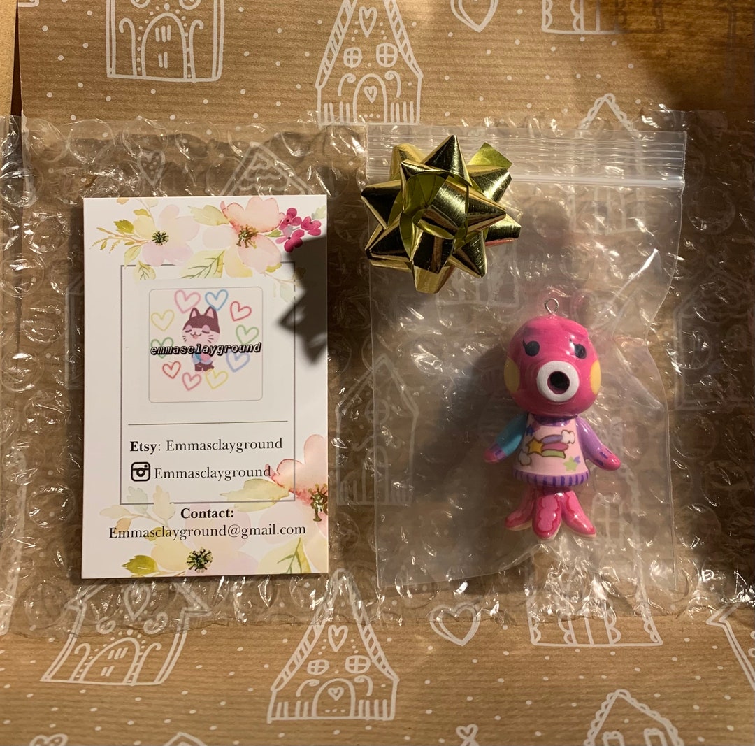 Octopus Marina Animal Crossing Inspired Figurine Keychain - Etsy