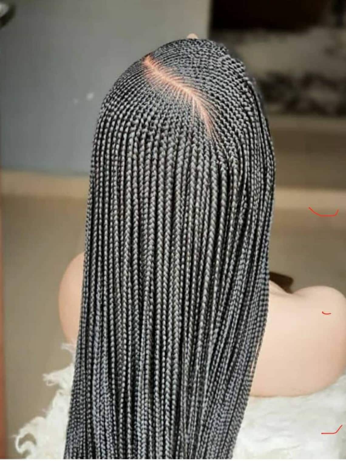 C-curve Braided Wig - Etsy