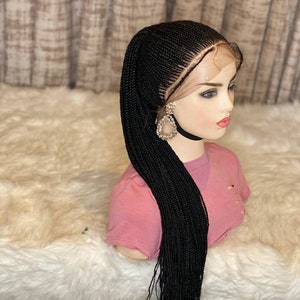 Braided All Back Ponytail - Etsy