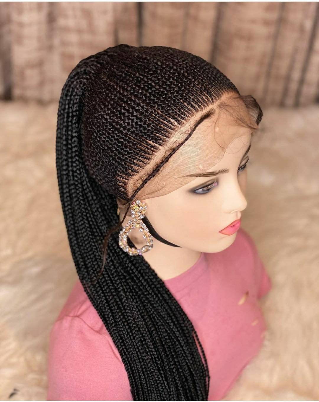 Braided All Back Ponytail - Etsy