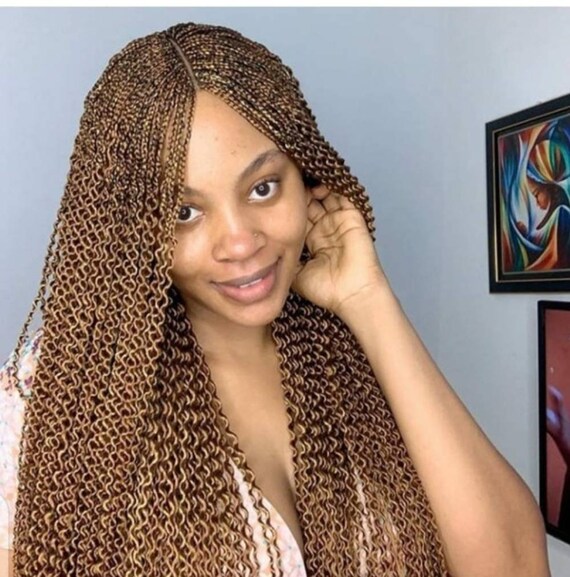 Braided Omooge Curly Wig | Etsy