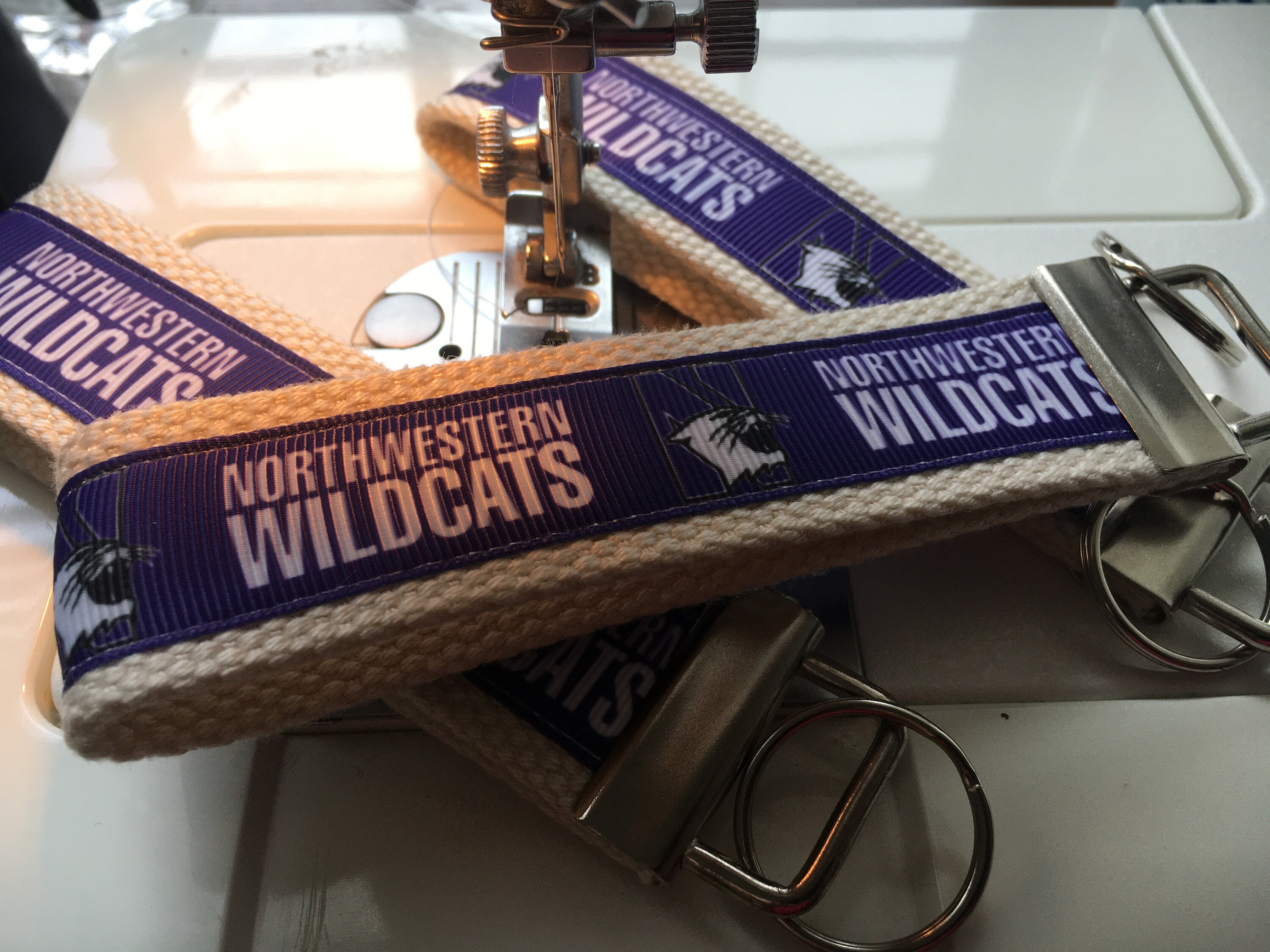 Northwestern University Wildcats Inspired Keychain Key Fob - Etsy UK