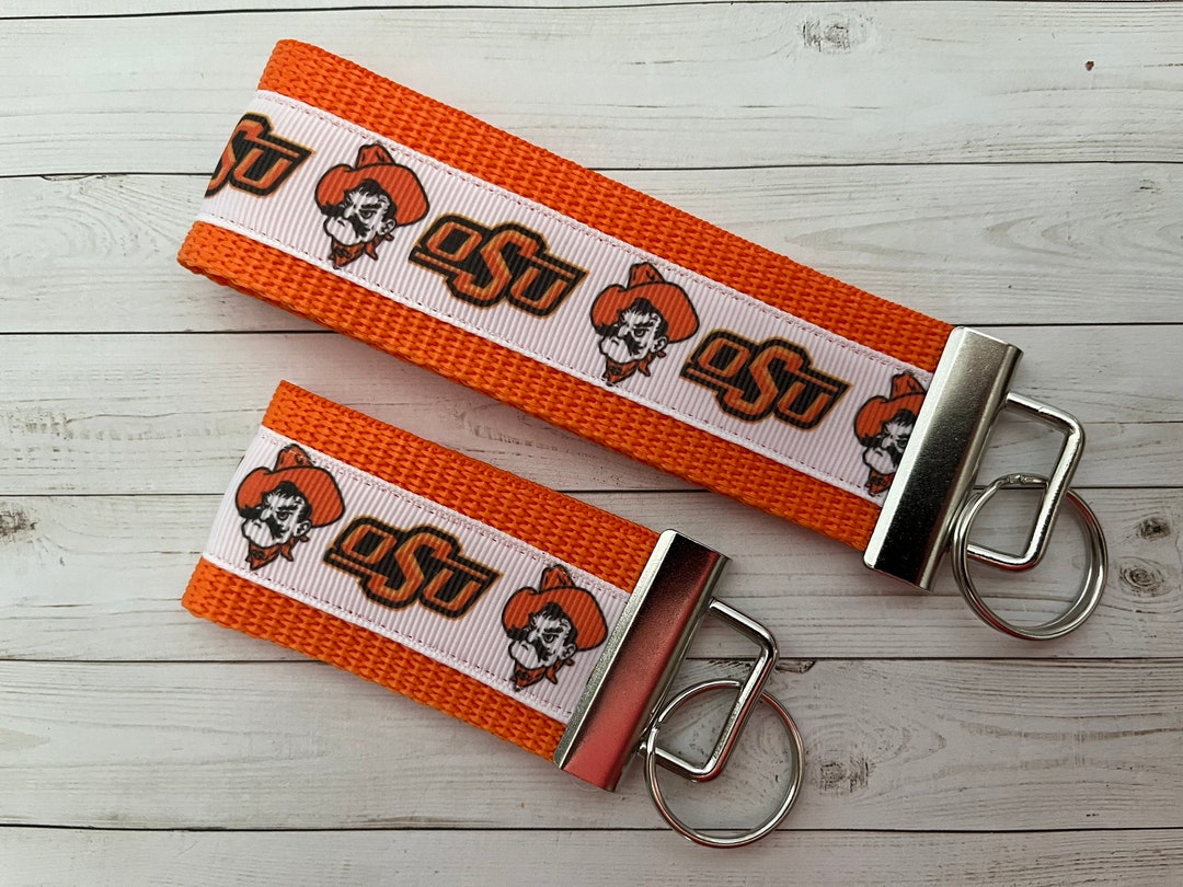 Oklahoma State University Cowboys Inspired Keychain, Purse Strap, Key ...