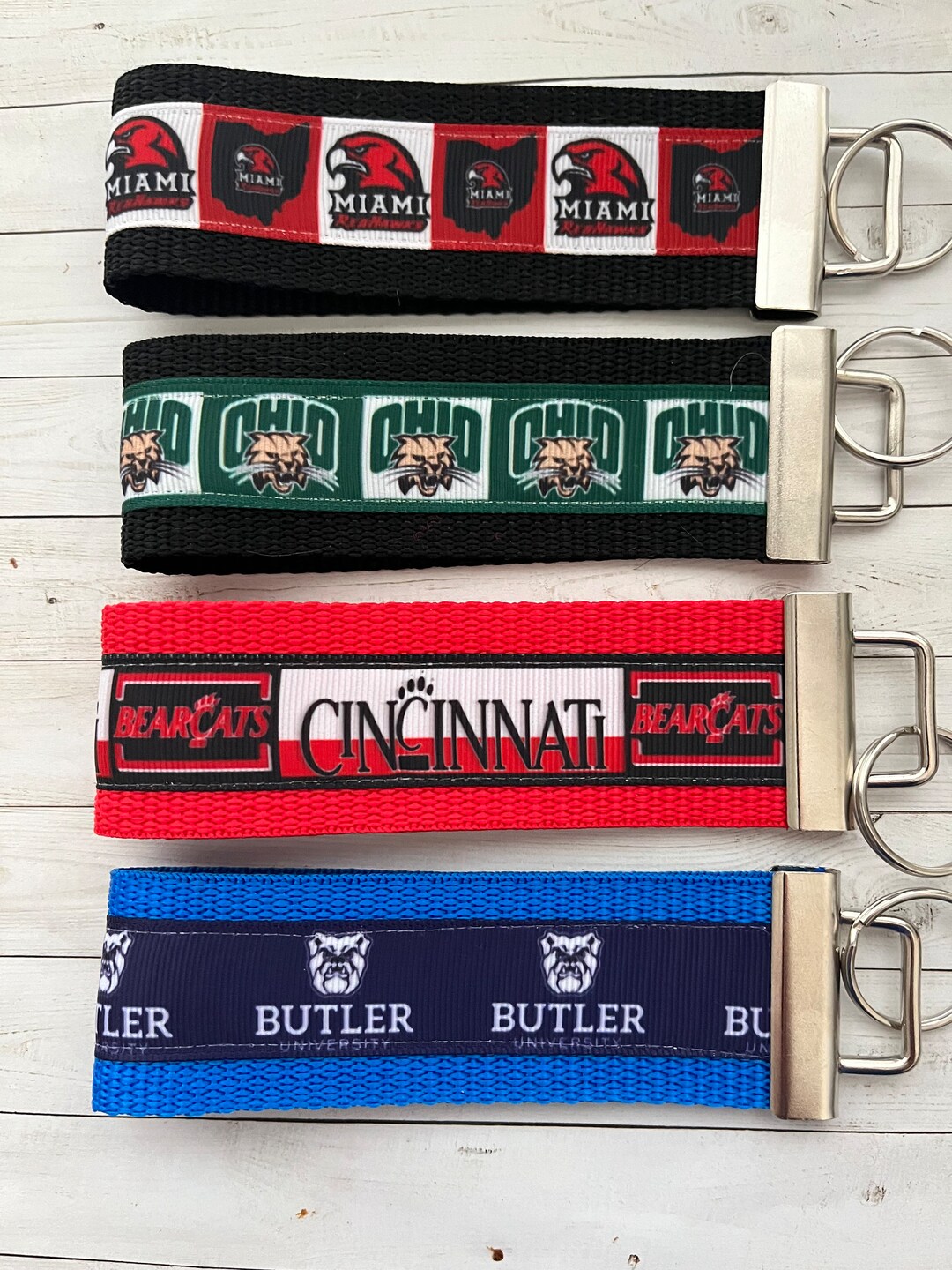 Cincinnati, Ohio, Butler, Miami U Inspired Keychains, Key Chain, Key ...