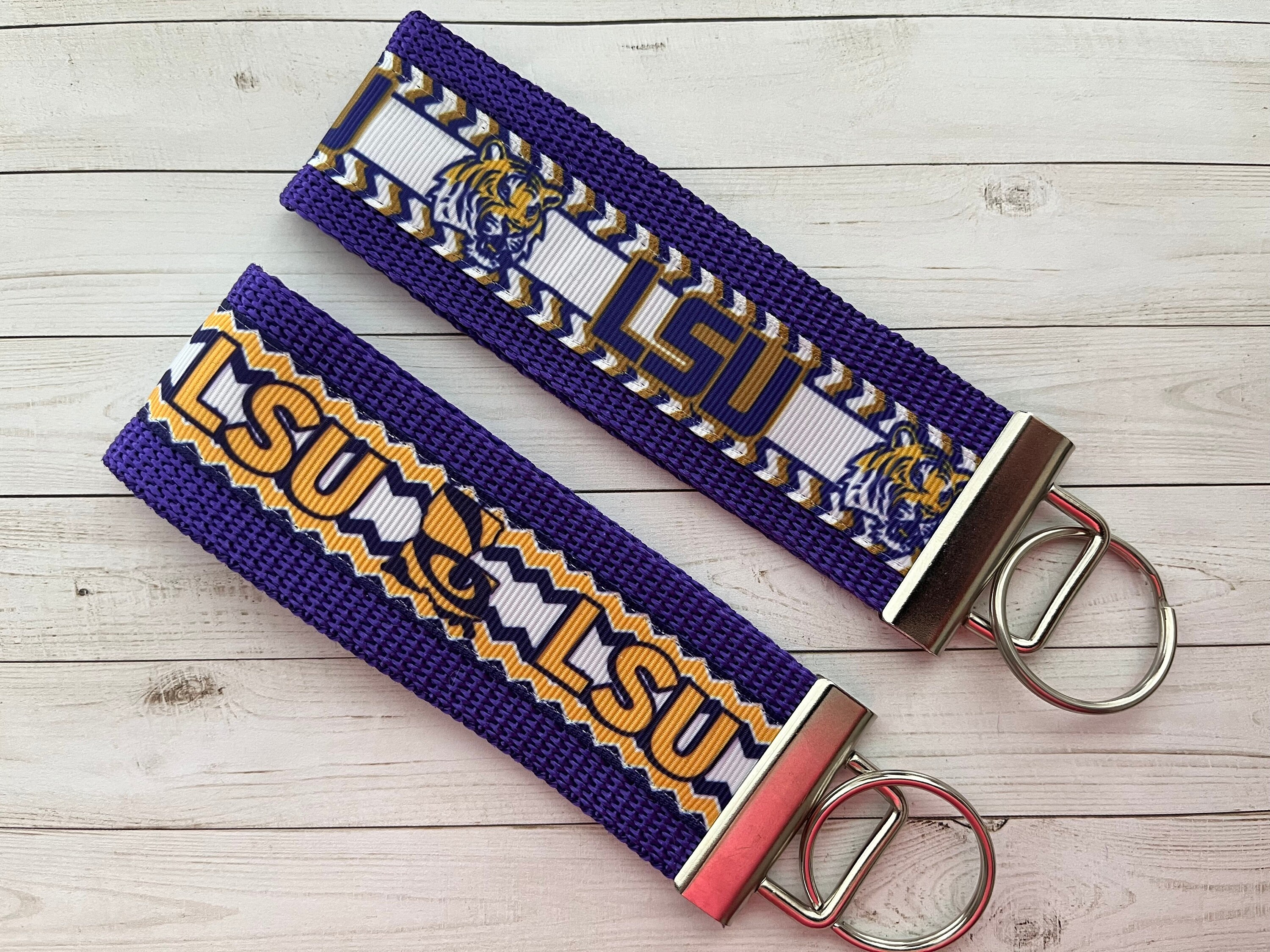 Lsu Football Pigskin Key Chain