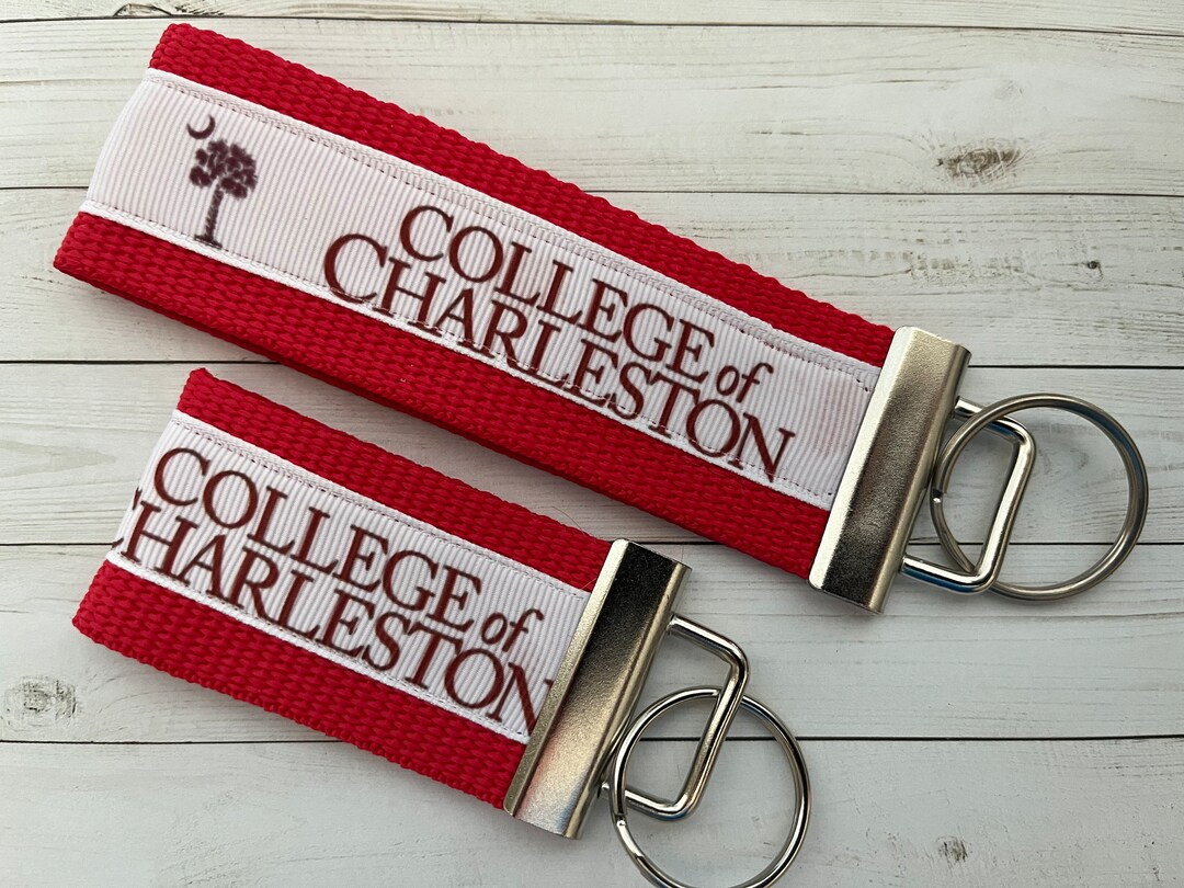 College of Charleston Inspired Keychain, Key Chain, Key Fob, Luggage ...
