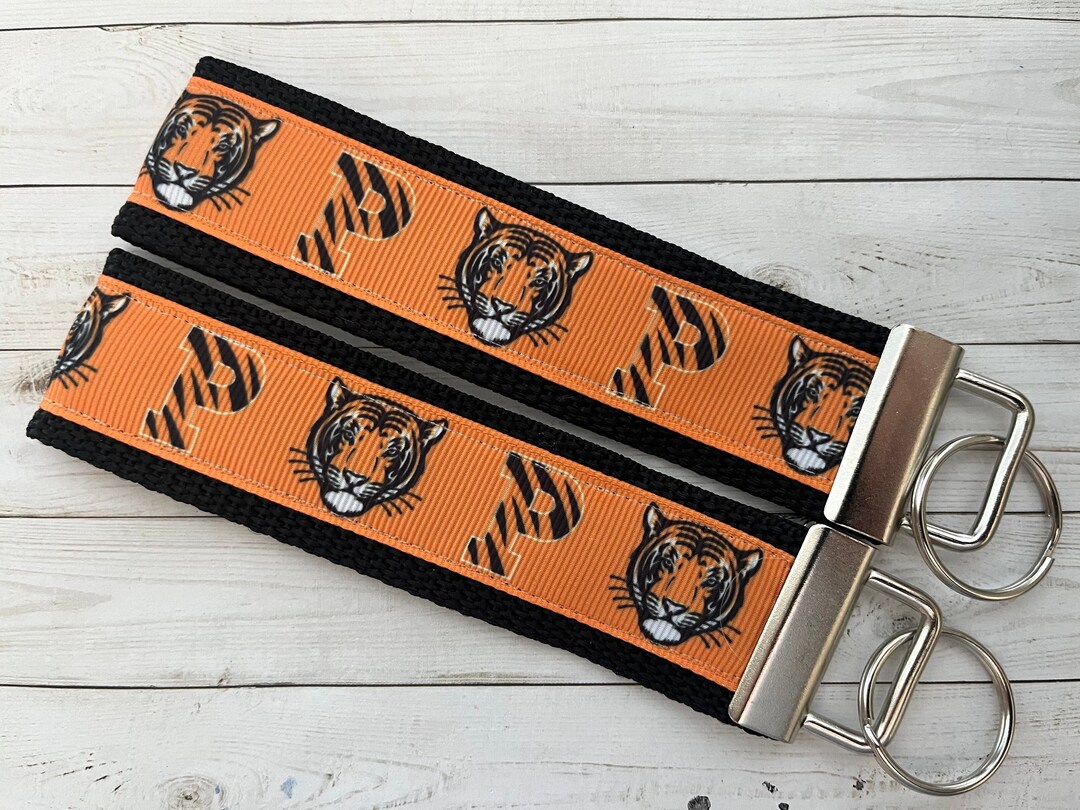 Princeton Tigers Inspired Keychain, Key Fob, key chain, key ring ...