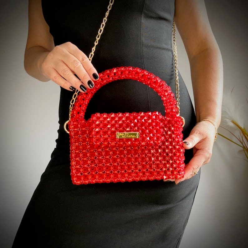 Beaded Handbag Video Tutorial - Square Beads - Etsy