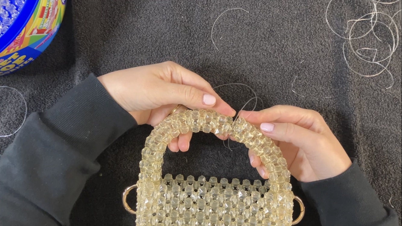 Beaded Handbag Video Tutorial - Square Beads - Etsy