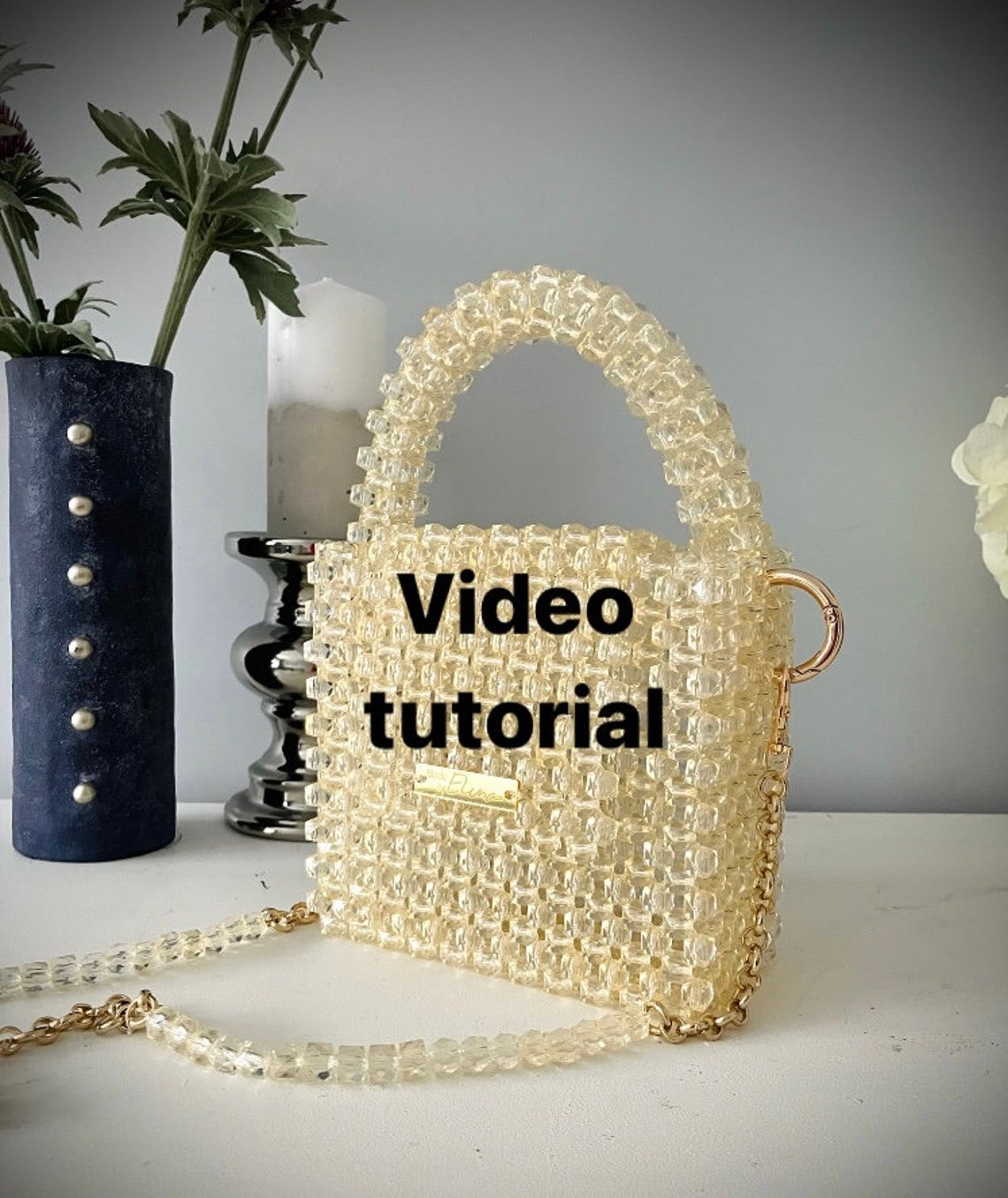 Beaded Handbag Video Tutorial - Square Beads - Etsy