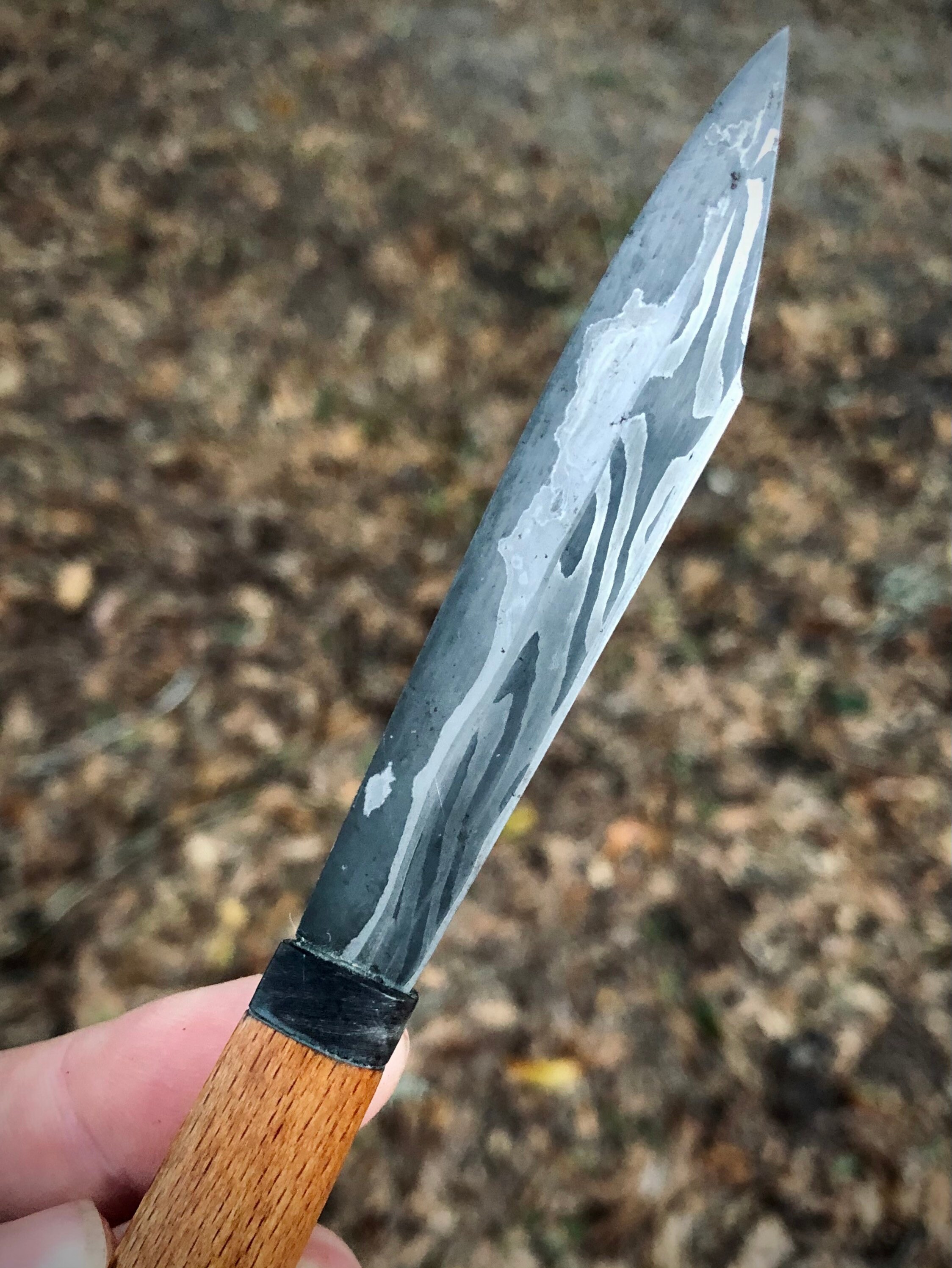 Small Pattern-welded Early Medieval Seax With Beech Handle | Etsy UK