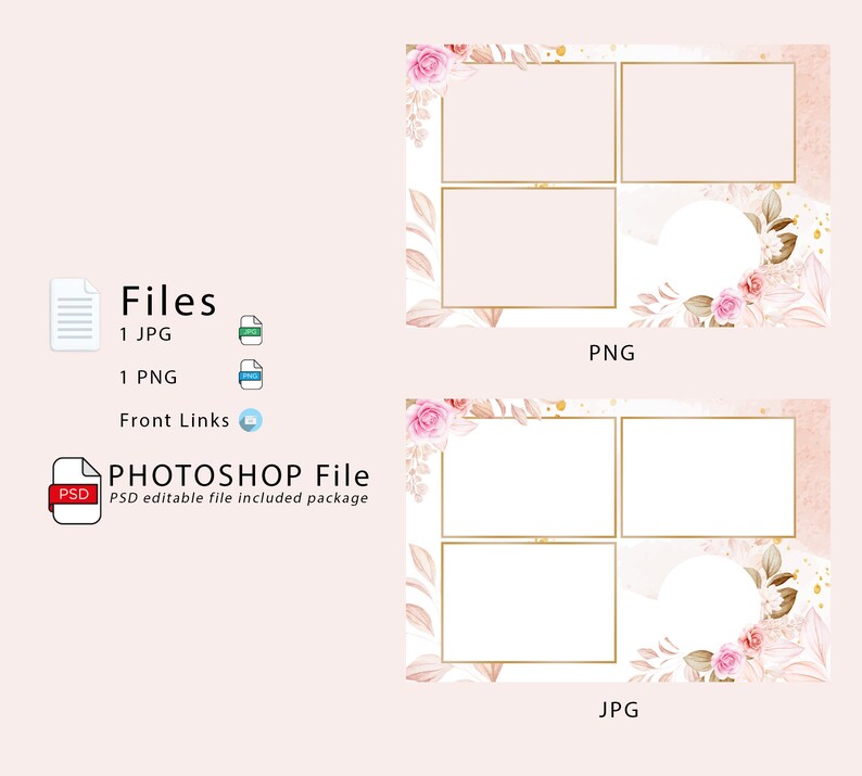 Wedding Photobooth Template, Photo Booth Template Wedding, Wedding ...