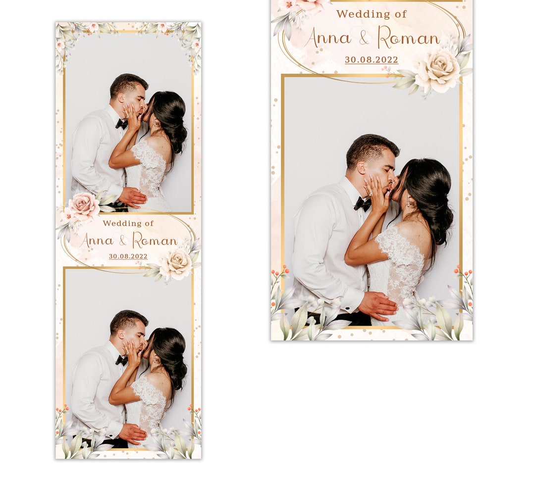Wedding Photobooth Template, Photo Booth Template Wedding, Wedding ...