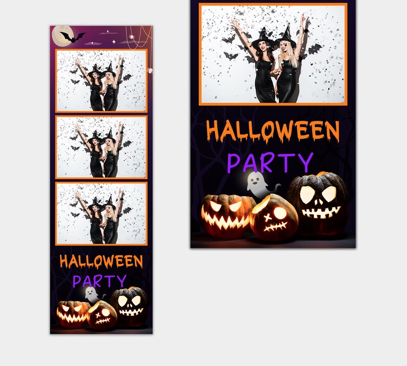Halloween Photo Booth Template, Photo Booth Template, Photobooth ...
