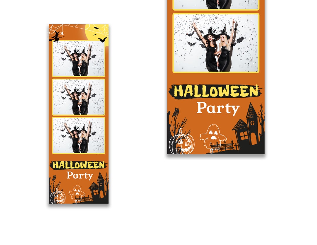 Halloween Photo Booth Template, Photo Booth Template, Photobooth ...