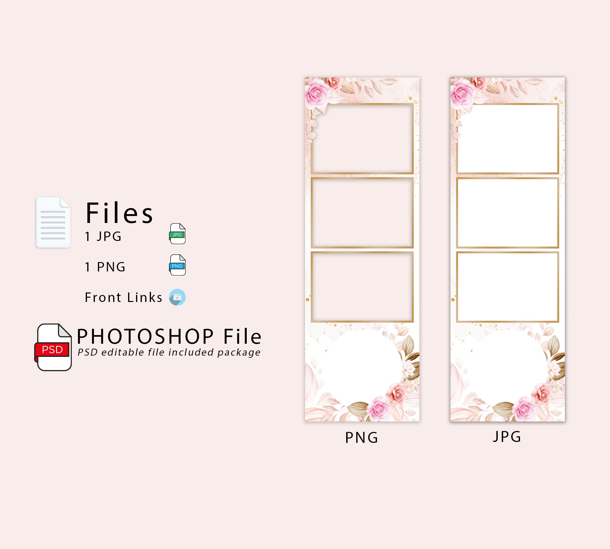 Wedding Photobooth Template Photo Booth Template Wedding - Etsy