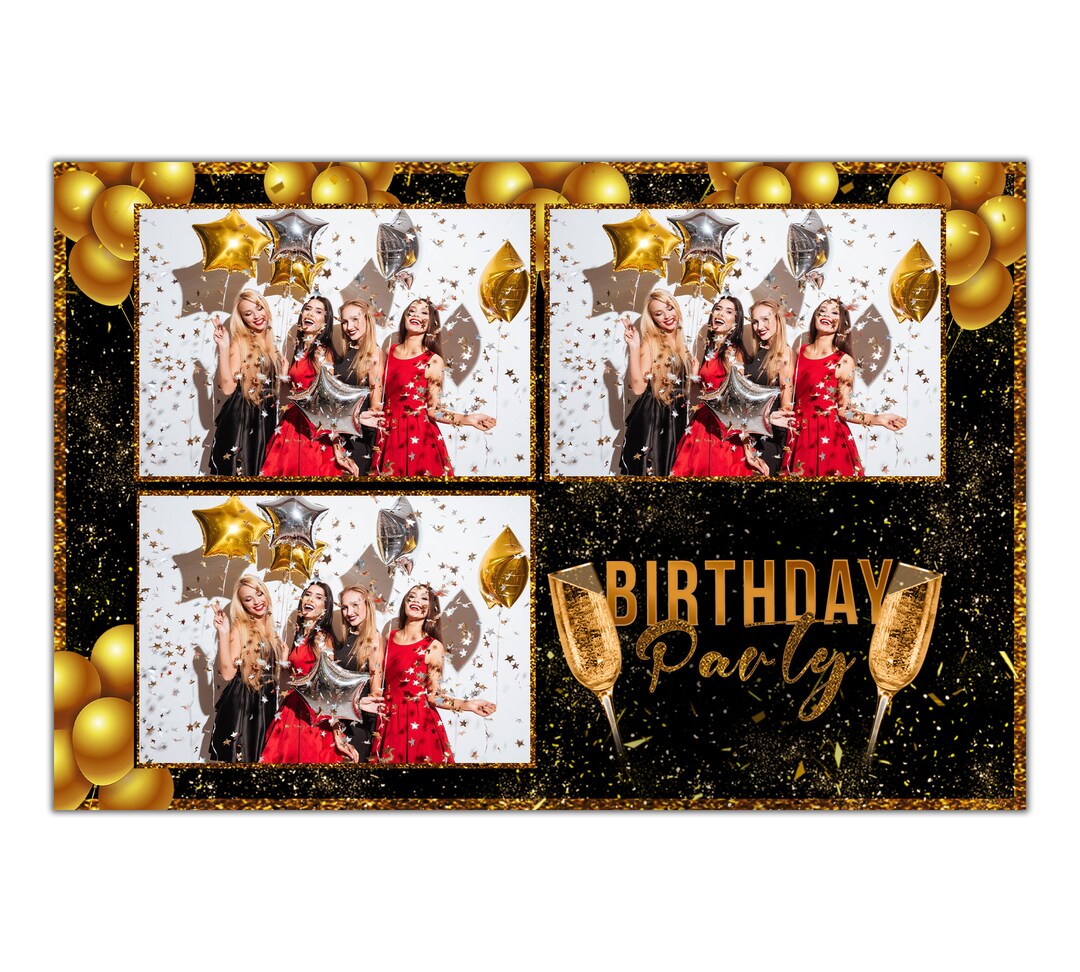 Photo Booth Template, Photo Booth Template Birthday, Birthday Photo ...