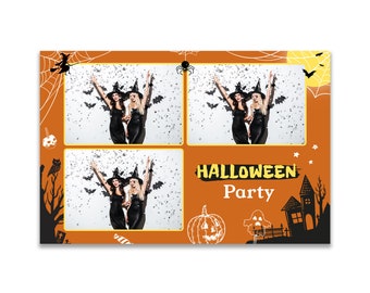 Halloween Photo Booth Template, Photo Booth Template, Photobooth ...
