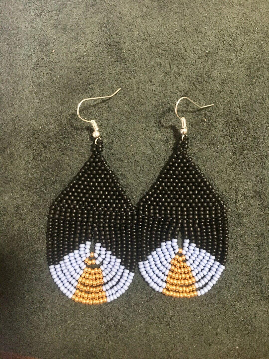 Looped Seed Bead Earrings - Etsy