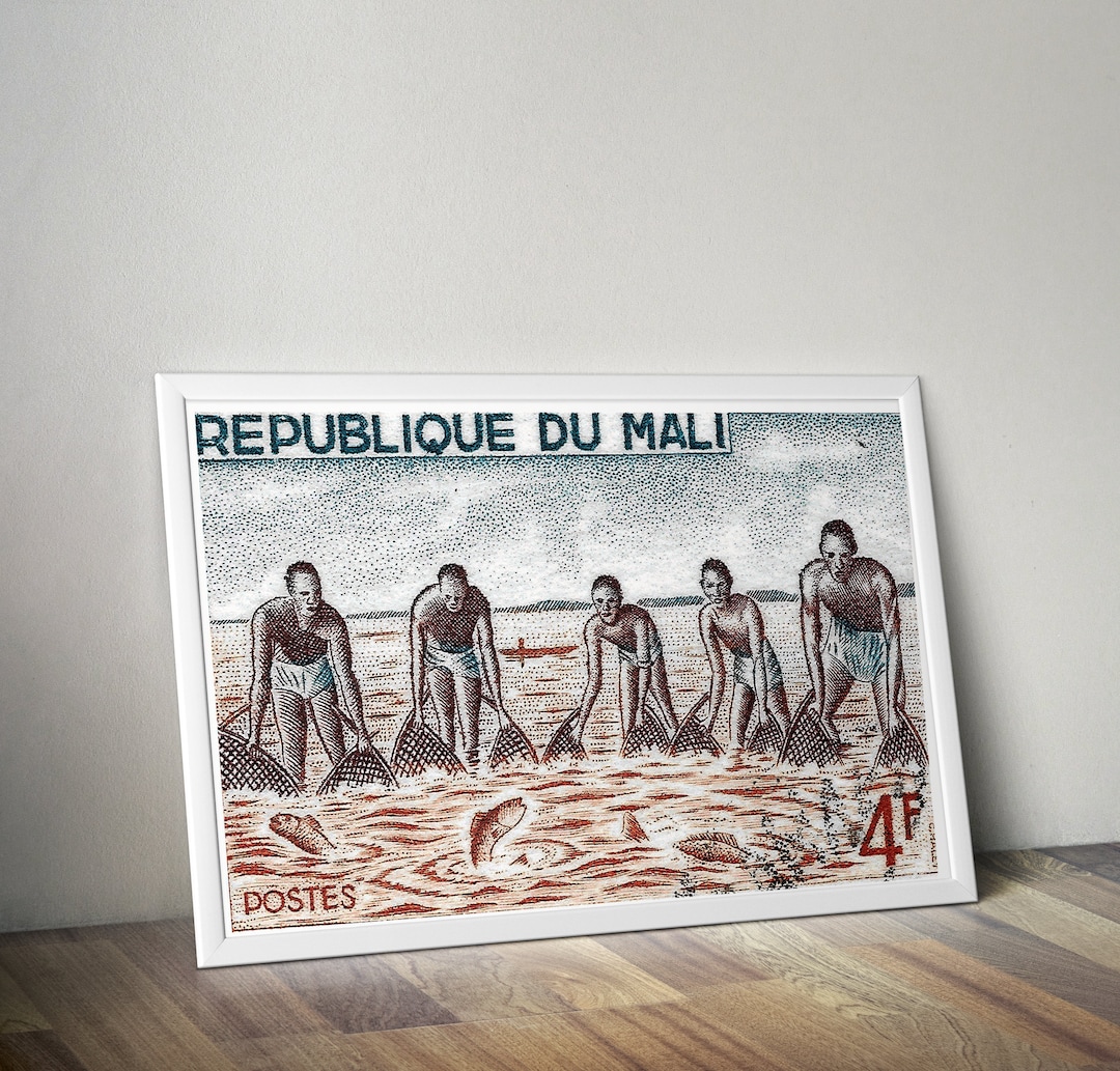 Republic of Mali - African Art Print -travel Art - African Wall Art ...