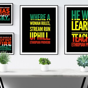 Igbo Proverb Art Print: African Inspirational Quote Poster - Etsy
