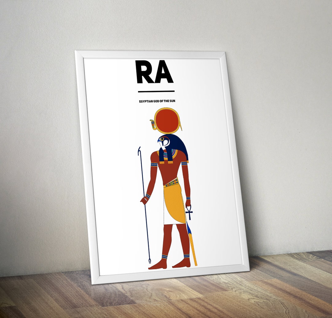 Ra - God of the Sun - Egyptian Art - History - African Art Print Poster ...