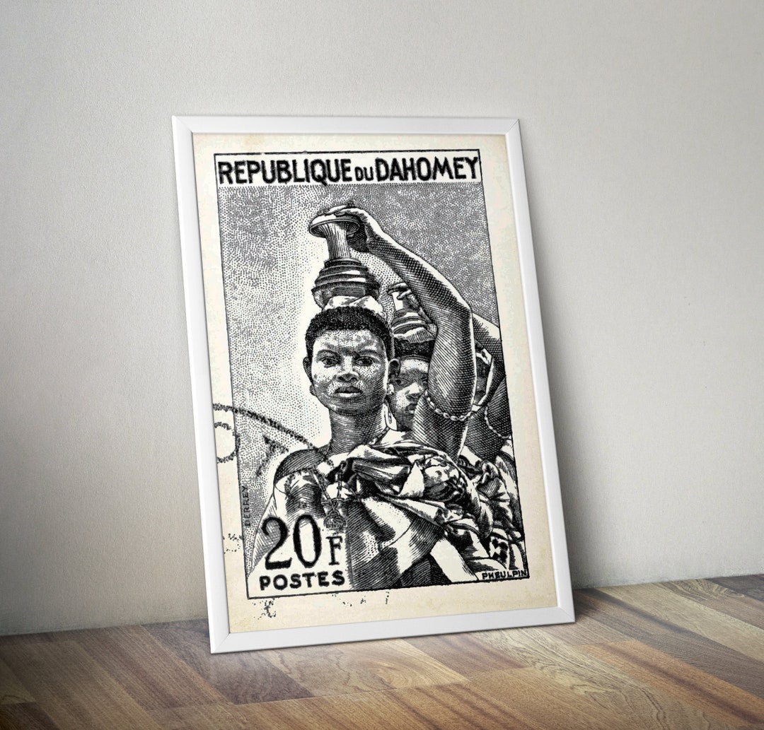 Dahomey African Art Print: Vintage Pan-african Travel Poster - Etsy