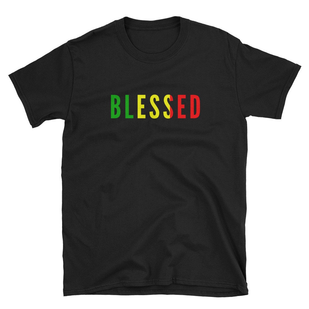 Blessed Rasta Flag Good Vibes Shirt Positive Gift - Etsy