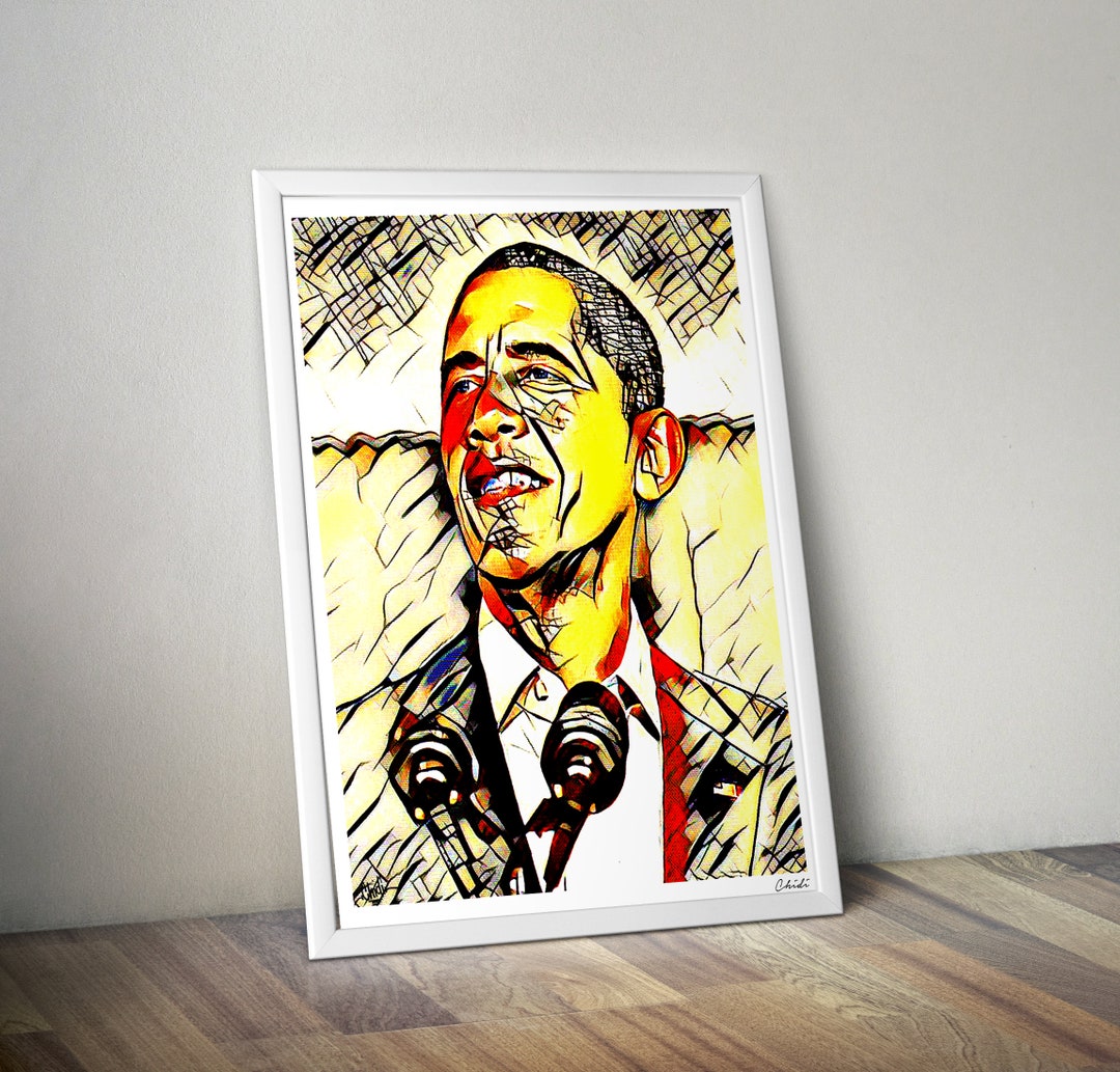 Barack Obama Art Print: Modern Black History Poster - Etsy