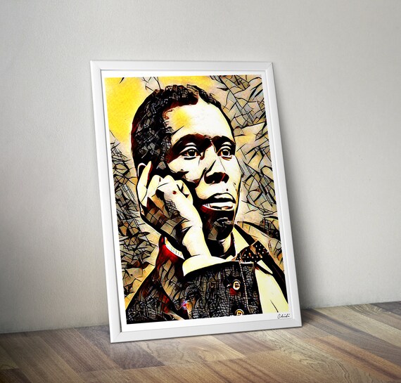 Paul Laurence Dunbar Wall Art Print Modern Black Art | Etsy