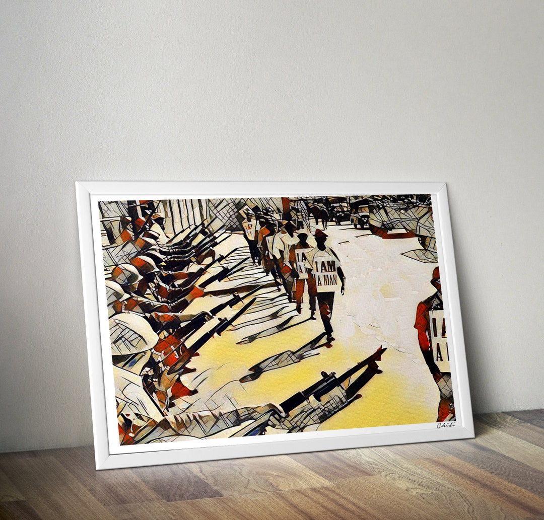 I Am A Man - Memphis Sanitation Strike 1968 - Wall Art Print - Modern ...