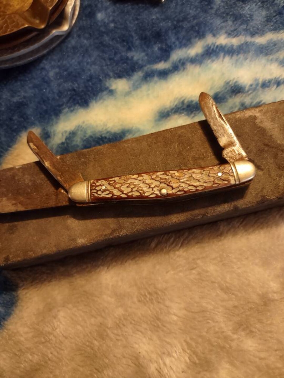 Vintage Double Whetstone and Vintage Old Timer Pocketknife - Etsy