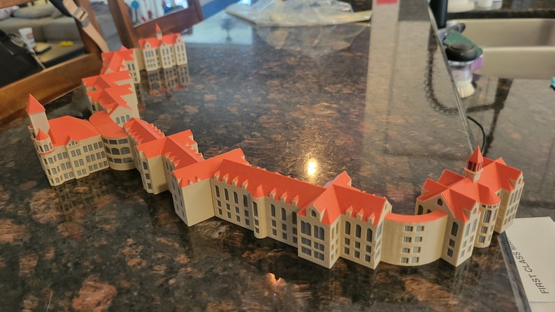 Fergus Falls Full Color 3D Printed Model Kirkbride Mental Hospital - Etsy