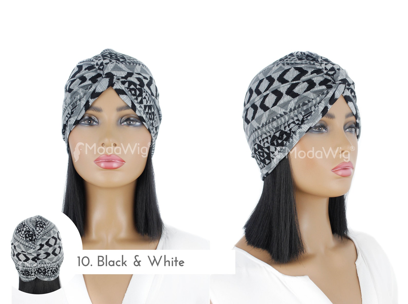 Turban Hat | Stretchy Twisted Turban | Floral Pattern Turban | Cotton ...