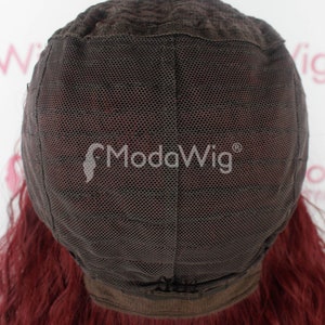 Long Burgundy Red Wavy Wig | Burgundy Synthetic Long Hair | Everyday ...