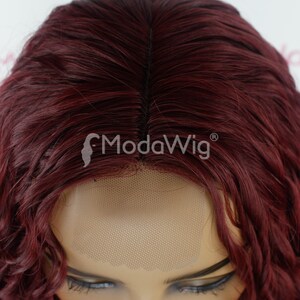Long Burgundy Red Wavy Wig | Burgundy Synthetic Long Hair | Everyday ...