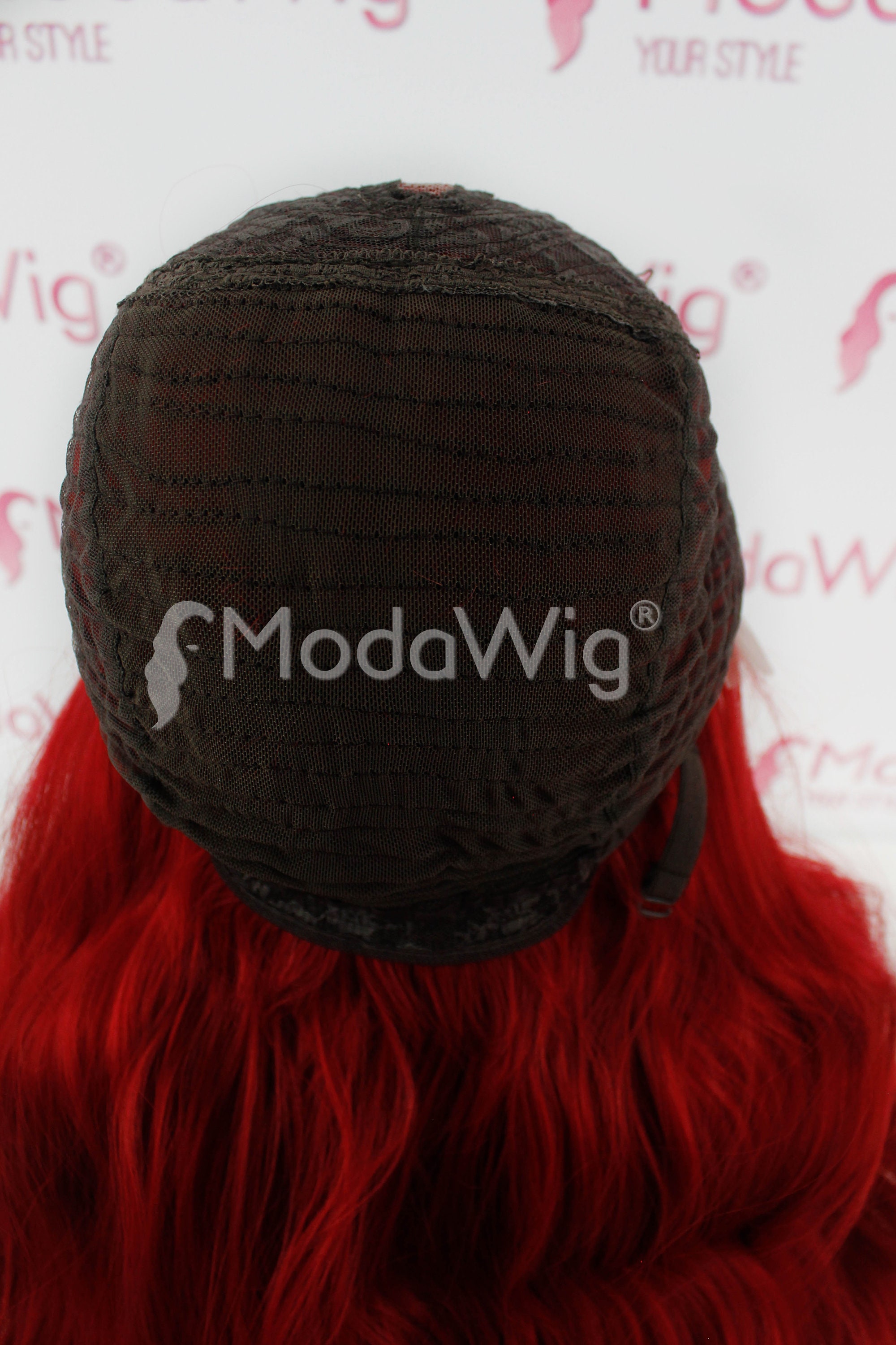 Long Red Wavy Lace Front Wig | Luxury Red Hair Wig| Long Red Wig | High ...