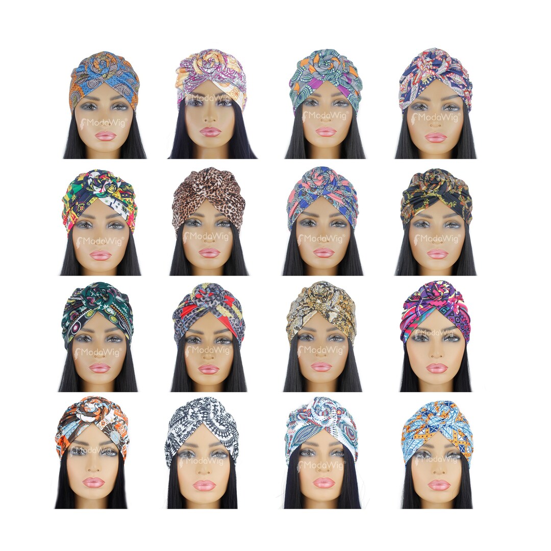 Turban Hat | Afro Twisted Turban | Floral Pattern Turban | Summer ...