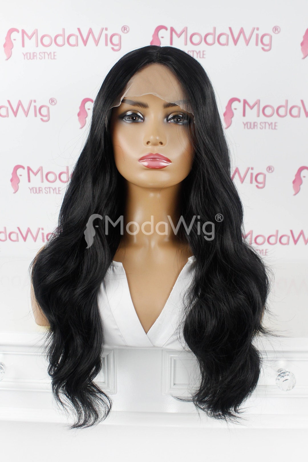 Long Black Lace Front Wig Long Black Wig Black Lace Front Wig Black