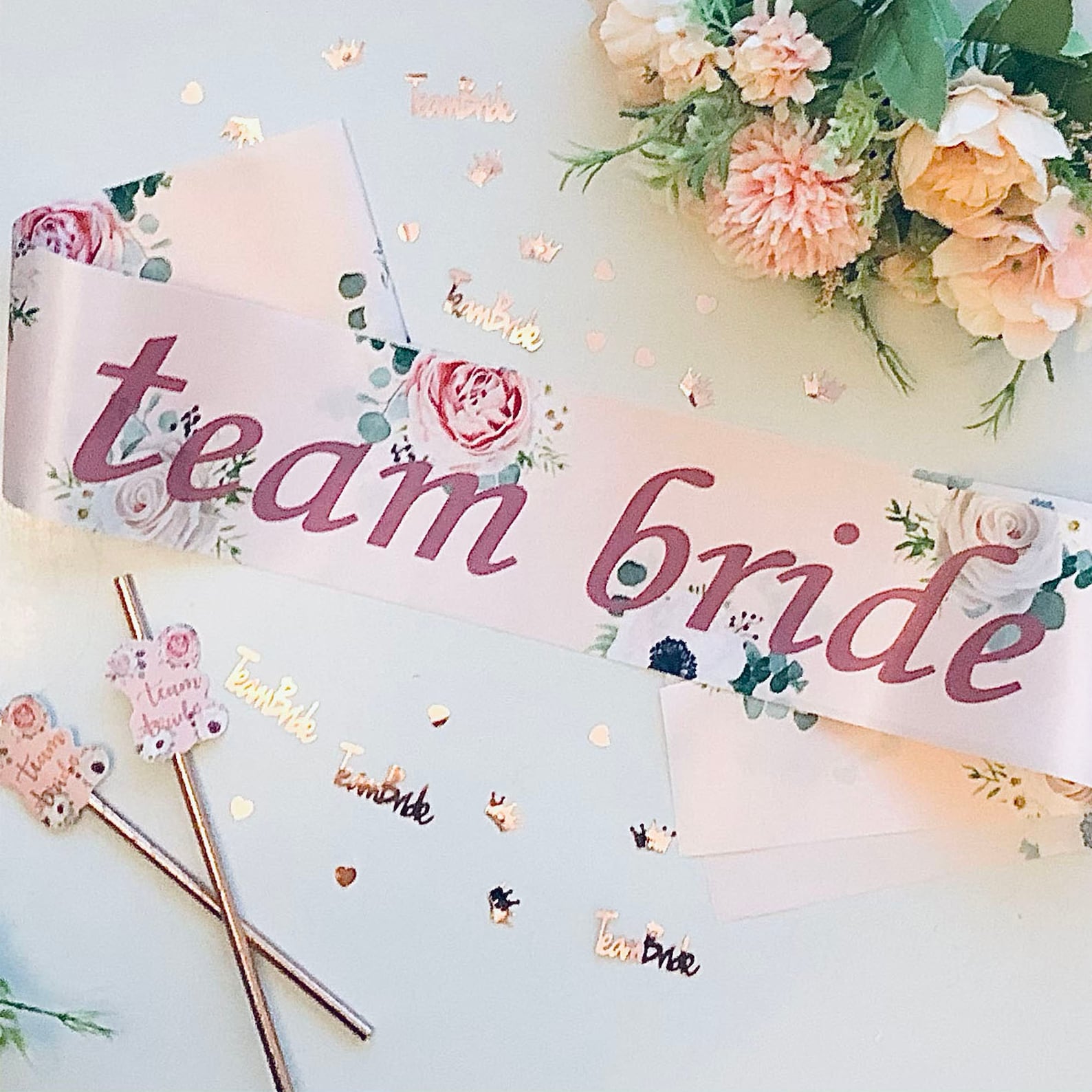 Floral Team Bride Sashes Hen Party Sashes Bachelorette - Etsy Australia