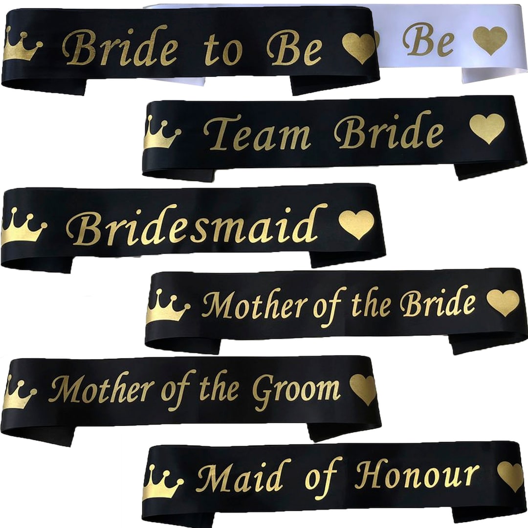 Team Bride Sashes, Hen Party Sashes, Bride to Be, Hen Party Accessory ...