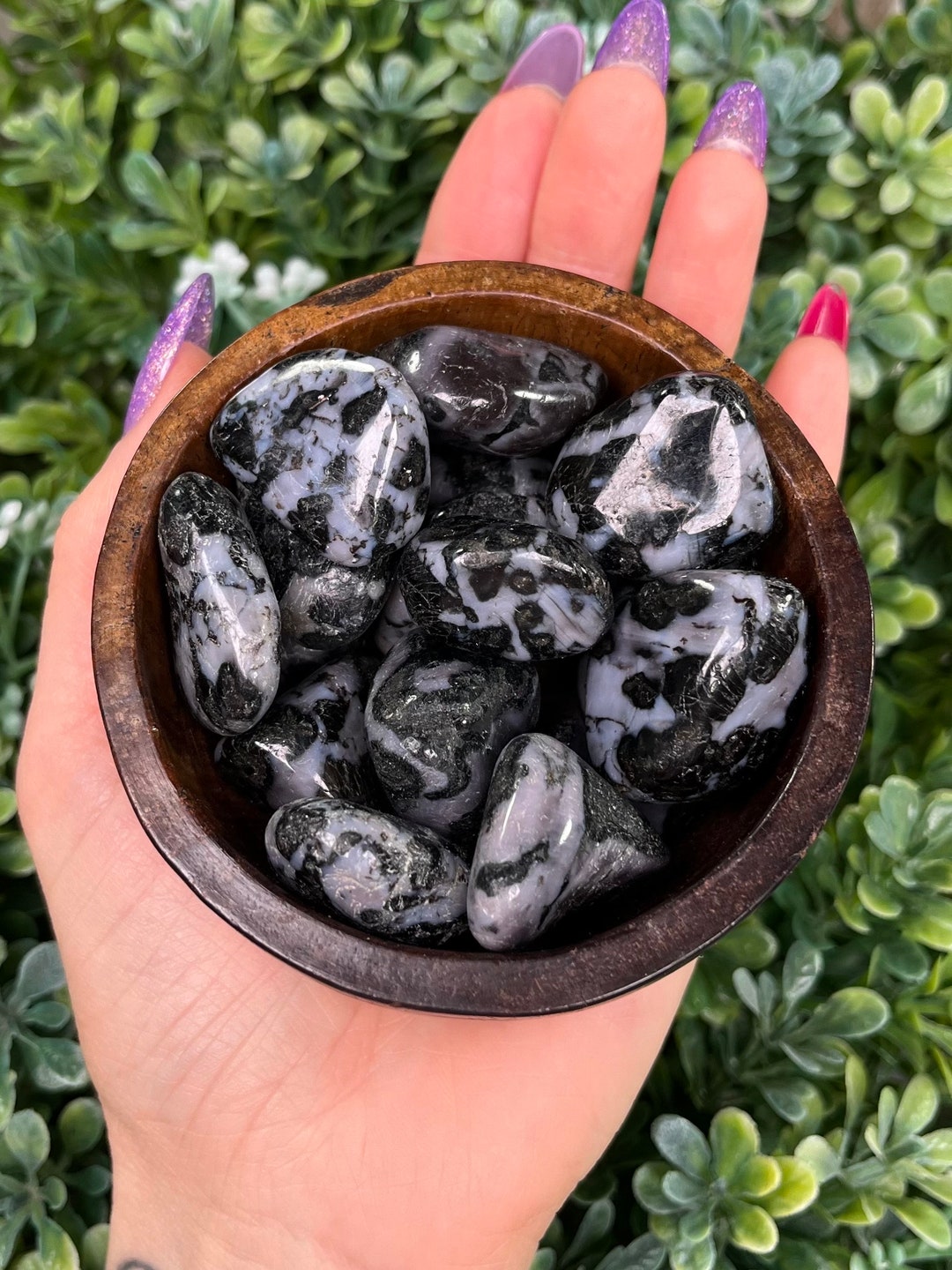 Natural Indigo Gabbro merlinite Tumbled Natural Healing Crystal ...