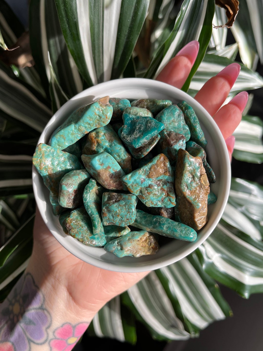 Rare* Natural African Turquoise Semi-tumbled, Authentic Blue Turquoise ...